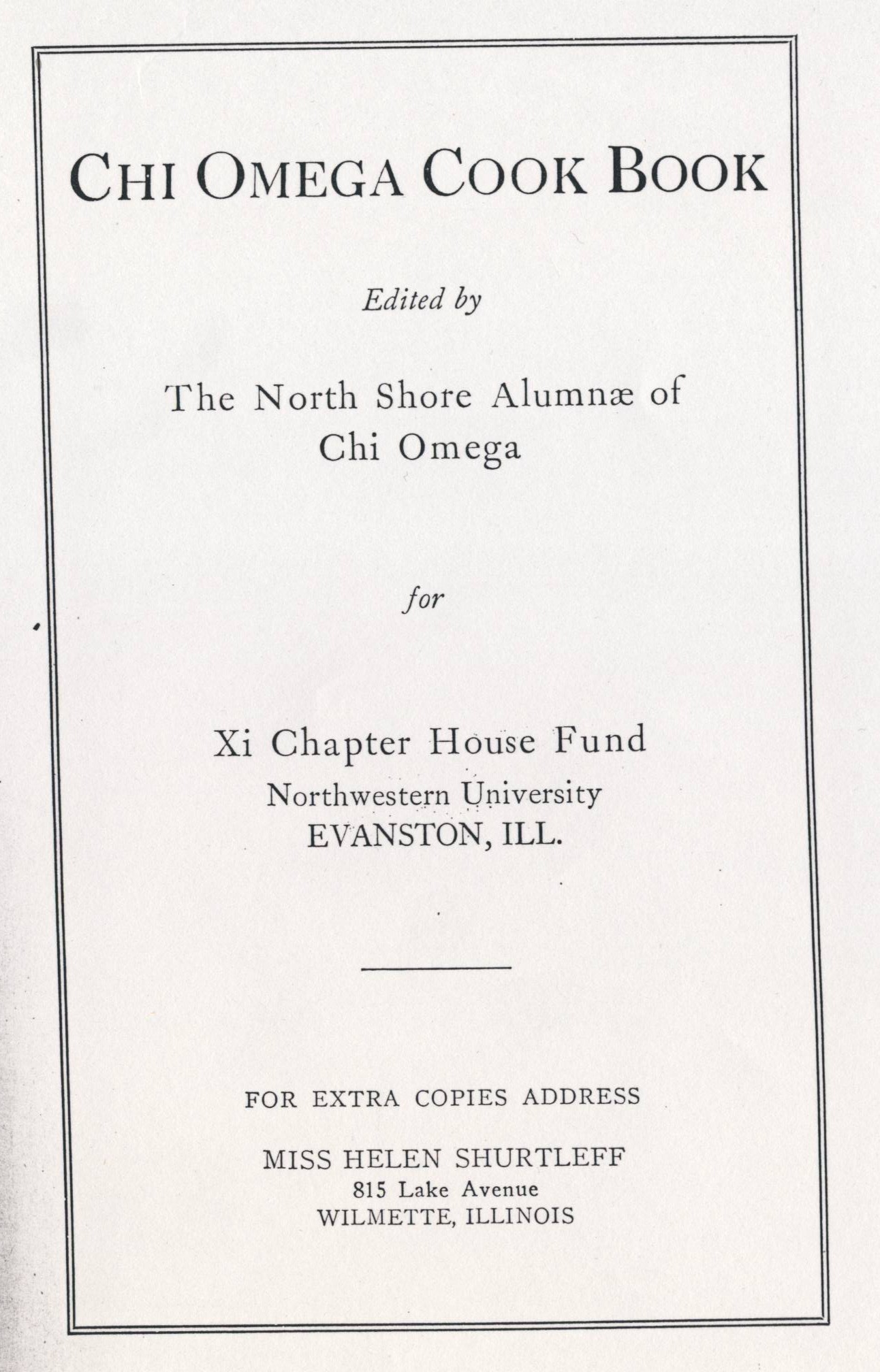 chi omega cook book - Fraternity History & MoreFraternity History & More